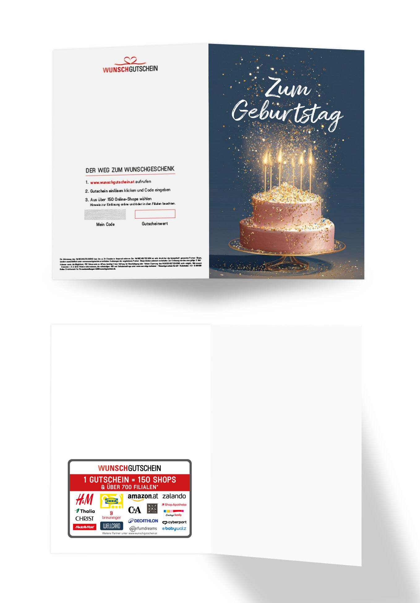 Zum Geburtstag - Torte Glitzer – Wunschgutschein Österreich